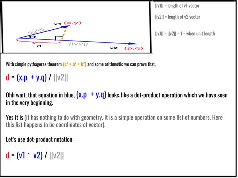 Dot Product — Algebraic Geometric And Linear Algebraic Intuition And How To Apply This To Solve
