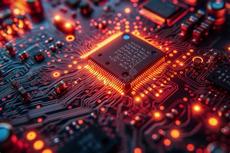 Circuit Board Technology Background Central Computer Processors CPU Concept Stock Image Image