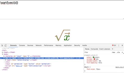 Svg Based Functions Like Sqrt Dont Render Reliably Inside Other Svg