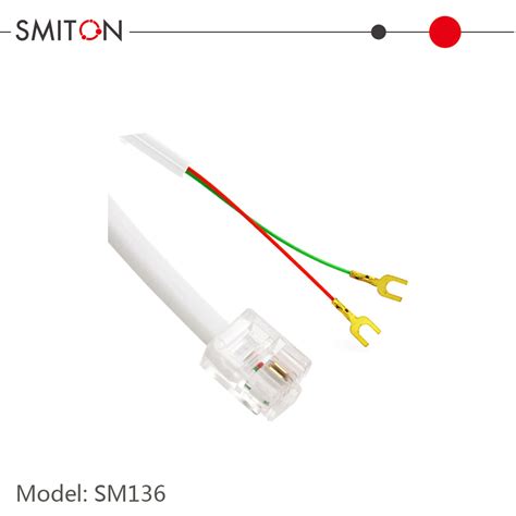 Telephone Patch Cord Rj11 6p2c Male To Y Terminal Telephone Cable