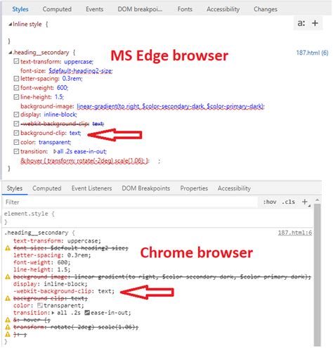 Css Why Doesnt Background Clip Work On Edge Stack Overflow