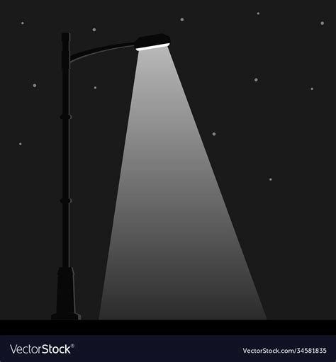 City Night Street Light With From Royalty Free Vector Image