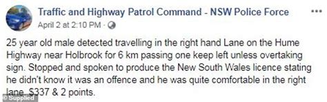 Driver Is Fined 337 And Loses Two Demerit Points And For Once Fellow Motorists PRAISE Police