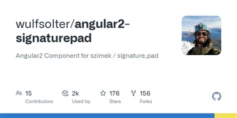github wulfsolter angular2 signaturepad angular2 component for