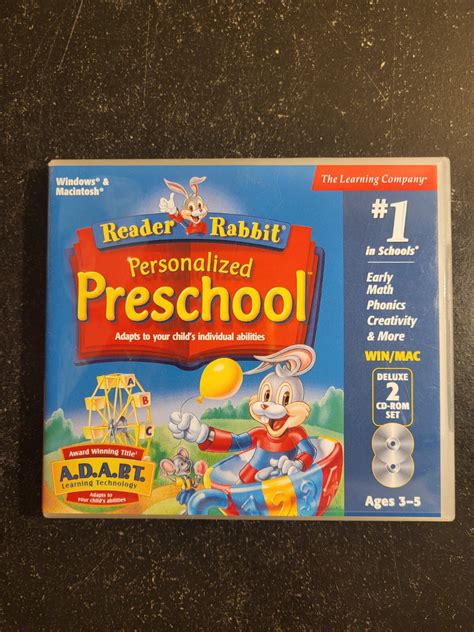 Thelearningcompanyreaderrabbitpersonalizedpreschooldeluxeforpc