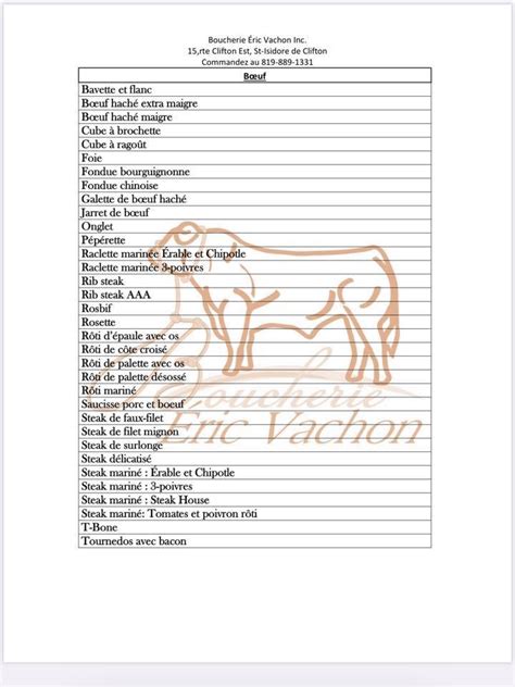 Boucherie Éric Vachon Home Facebook