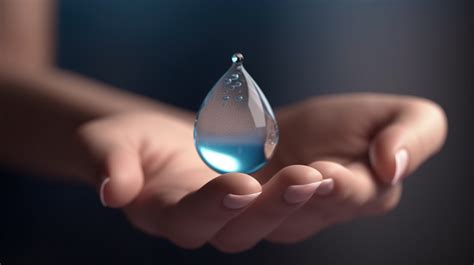 Water Droplets Cartoon Style 3d Rendering Of Hand Grasping A Droplet In Commemoration World Day