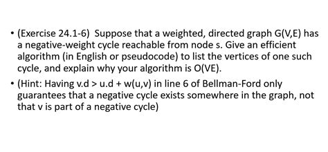 solved exercise 24 1 6 suppose that a weighted directed