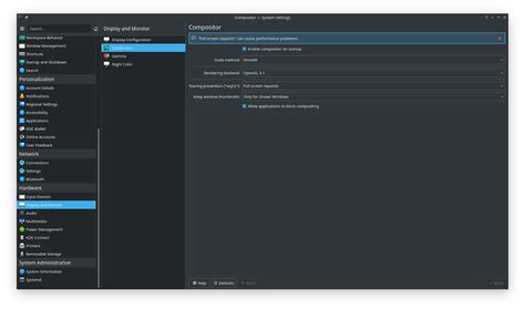 Ugly Horizontal Tearing Opengl Compositing The Default Has Crashed Kwin In The Past