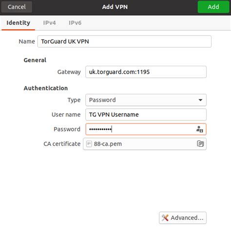 How To Setup Openvpn Using Ubuntu Network Manager Torguard Support Center