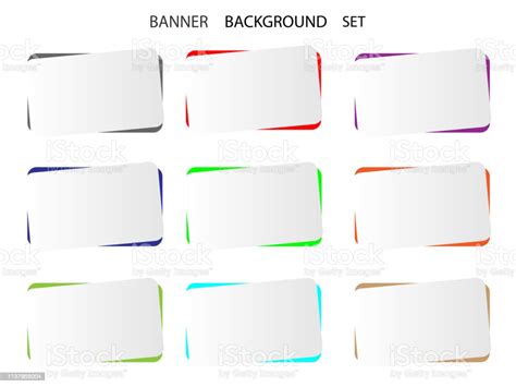 배너의 현대 추상적인 벡터 집합입니다 다른 색상으로 평평한 기하학적 모양 현대 벡터 템플릿 로고 전단지 또는 프리 젠 테이 션 템플릿입니다 Eps 10 0명에 대한 스톡