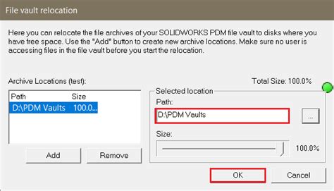 Relocating Pdm File Vault Ime Wiki