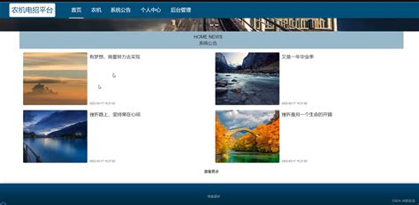 Springboot农机电招平台 Csdn博客
