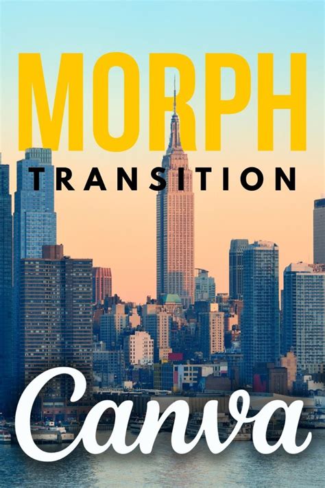 morph transition in canva canvas canva tutorial graphic design tips