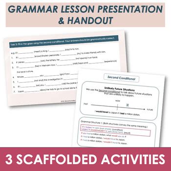 ESL For Teens Adults Second Conditional B Grammar Lesson Plan FREEBIE