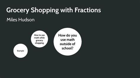 Grocery Shopping With Fractions By Mya On Prezi