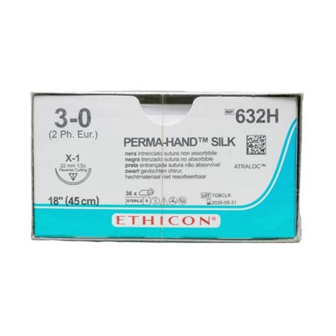 Ethicon Perma Hand Seide 30 Sh 1plus Ref18509g Dentalhandel Bosse