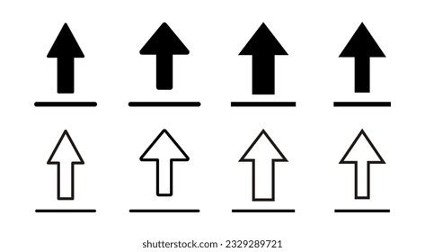 Upload Icon Set Illustration Load Data Stock Vector Royalty Free Shutterstock