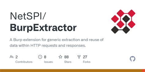 Github Netspi Burpextractor A Burp Extension For Generic Extraction And Reuse Of Data Within