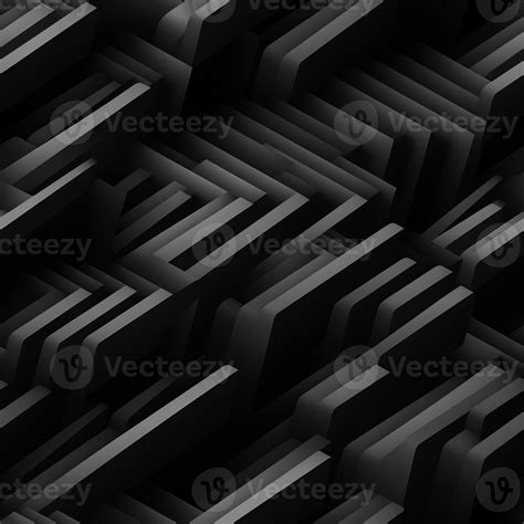 AI Generated Dark Black Geometric Grid Background Modern Dark Abstract Texture Seamless Pattern