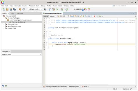Apache NetBeans Pardus Uygulamaları