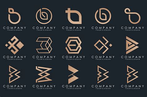 창조적 인 편지 B 로고 디자인 템플릿 세트 고급 스러움 우아한 간단한 사업을위한 아이콘 0명에 대한 스톡 벡터 아트 및 기타 이미지 Istock