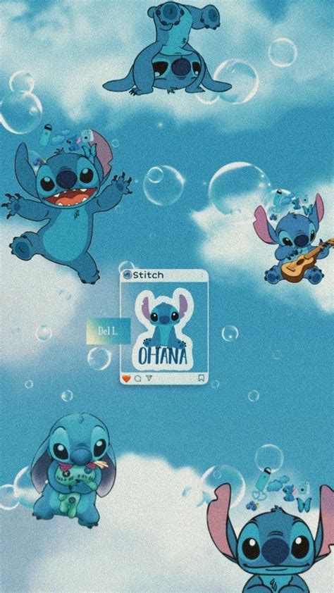 Blue Aesthetic Stitch Wallpapers Wallpaper Cave