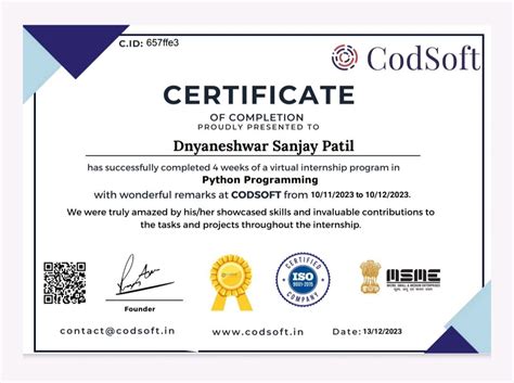 Dnyaneshwar Patil On Linkedin Codsoft