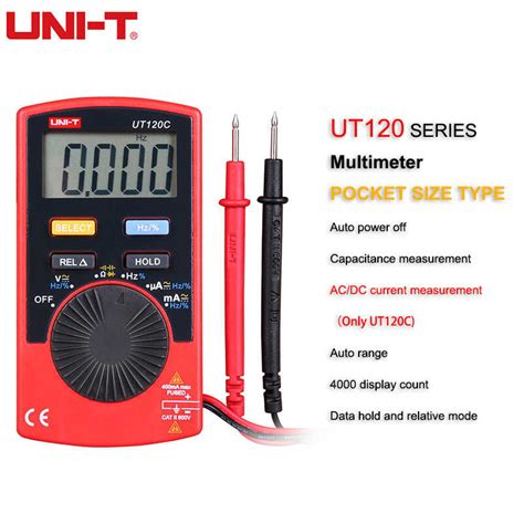 Ut120b Uni T Ut120a Ut120c Handheld Pocket Size Digital Multimeter Auto