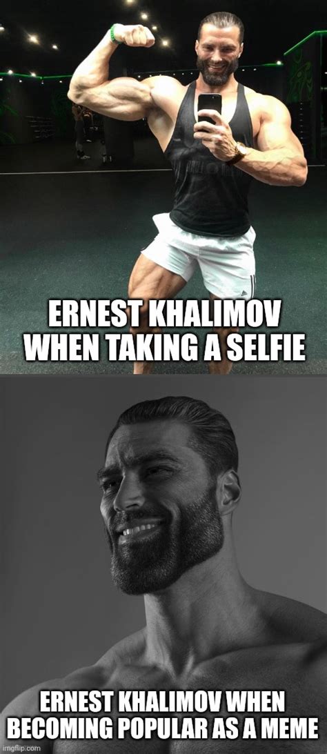 Ernest Khalimov Is Actually The Real Person Who Made Himself As A Meme