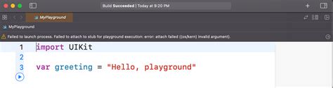 Xcode Playground 無法執行的問題 Failed To Attach To Stub For Playground Execution 彼得潘的 Swift Ios App