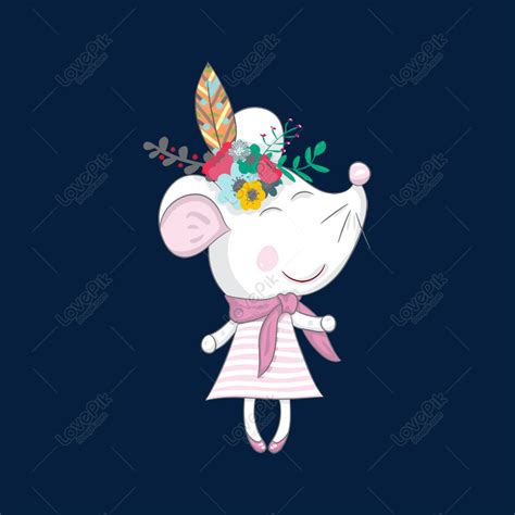 Nagsusulat Ang Kamay Ng Cute Na Mouse Sa Paaralan Larawan Numero Ng