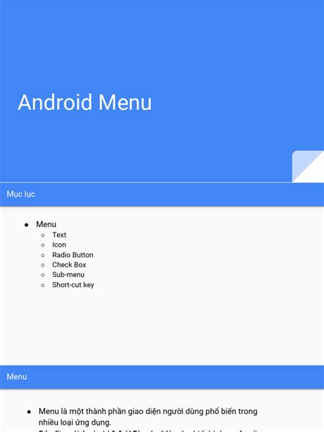 6 Android Menu Pdf