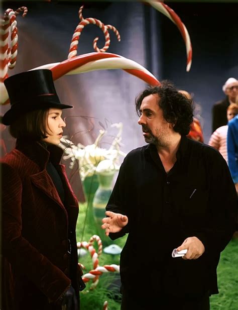 Фото Чарли и шоколадная фабрика Кадр со съемок фильма «Чарли и шоколадная фабрика 2005