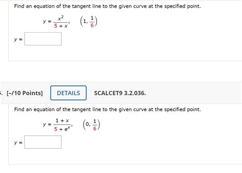 Solved Find An Equation Of The Tangent Line To The Given