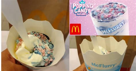 Food Review Have You All Tried It Popping Candy Mcflurry By Mcdonalds
