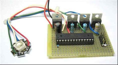 RGB Led Example Circuit Atmega Atmega Atmega Electronics Projects Circuits