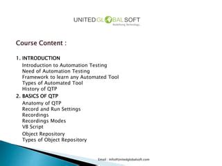 QA Automation Testing Training In Hyderabad PPTX