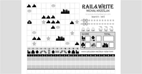 Print and Play: Rail & Write | Juegos Roll & Write | VideoGameGeek