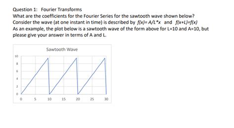solved question 1 fourier transforms what are the
