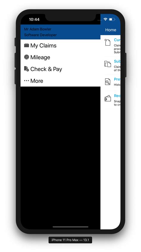 Xamarin Forms Xamarin IOS Background On Menu For MasterDetailPage Not Following