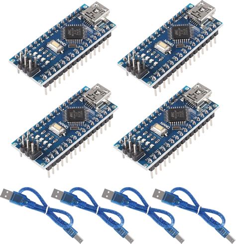 Jp Dweii Nano V30 Atmega328p モジュール Ch340c チップ 5v 16mhz ミニusb マイクロコントローラーボード 4個 ミニusb