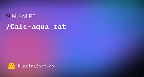 Mu Nlpc Calc Aqua Rat · Datasets At Hugging Face