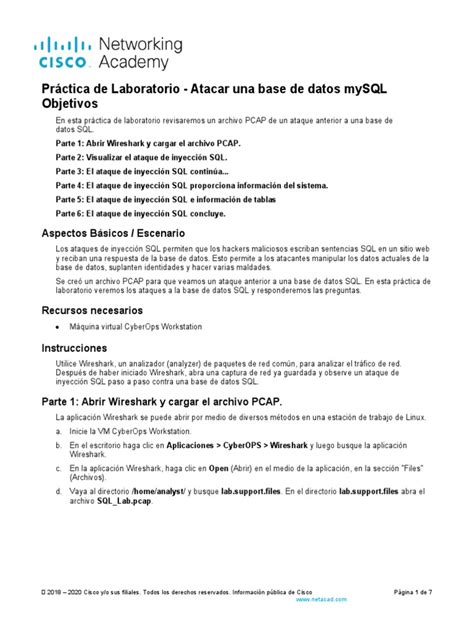 1726 Lab Attacking A Mysql Database Pdf Sql Contraseña