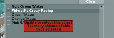 Object Selection Wont Let Me Select Fidwells Crazy Paving Because