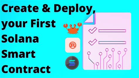 Create And Deploy First Solana Smart Contract YouTube
