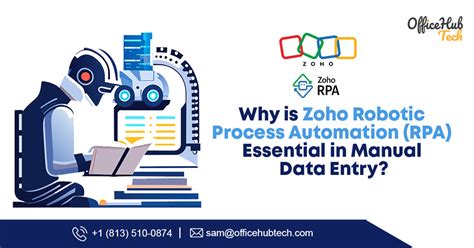 why is zoho robotic process automation rpa essential in manual data