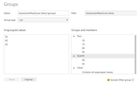 Power Bi Groups Bins 11 Dataveld
