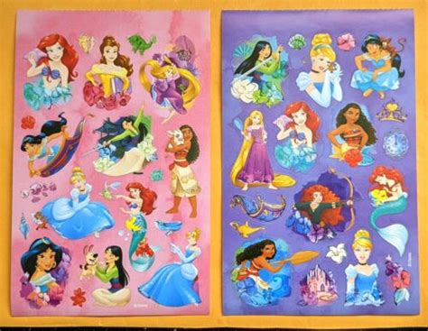 Disney Princess Sticker Set Of Sheets Ebay