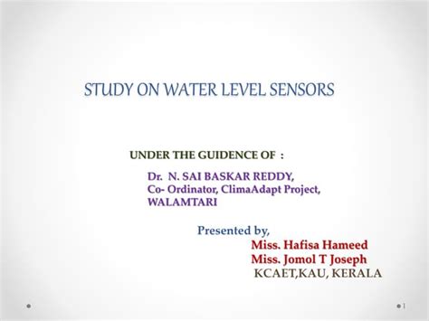 Automatic Water Level Monitoring And Control System Using Iot Pdf